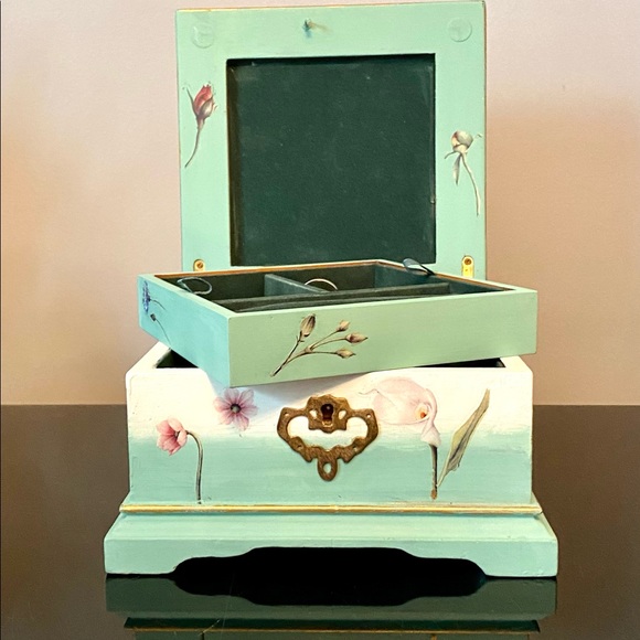 Storage & Organization | Painted Vintage Bombay Jewelry Box | Poshmark